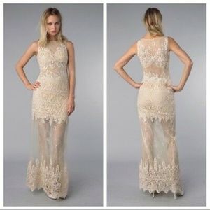 Basix Black Label | Dresses | Nwt 40 Basix Black Label Sheer Lace White ...